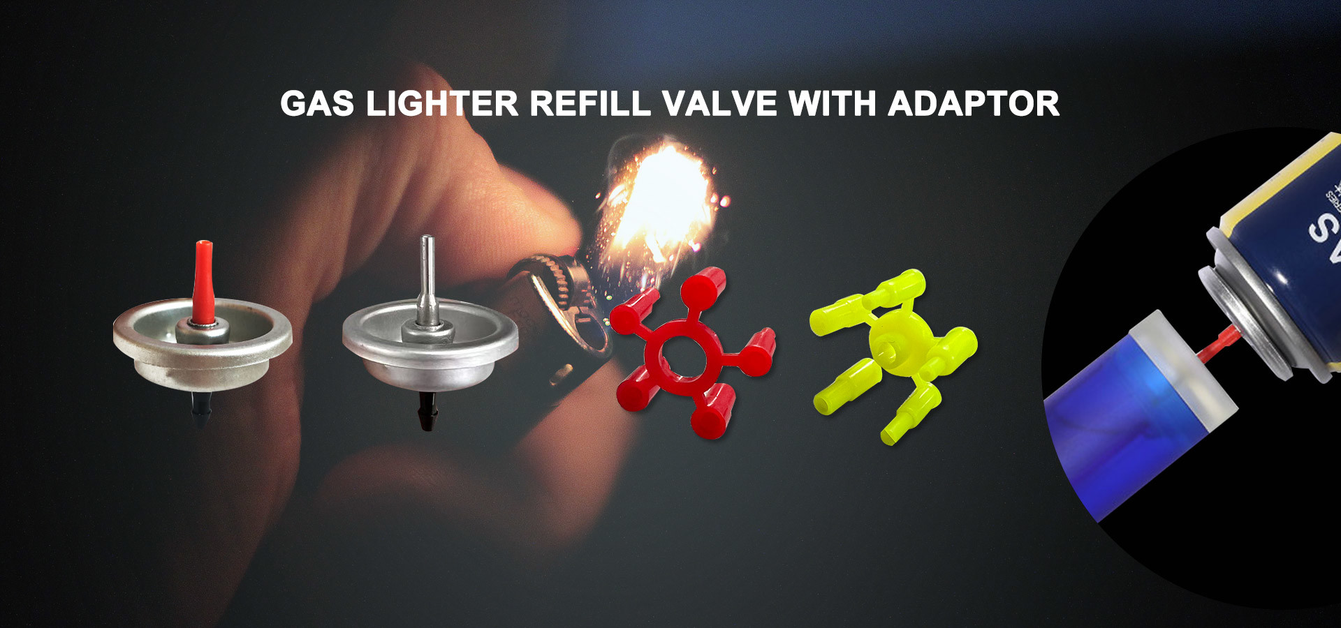 Quality Butane Gas Cartridge Valve & Aerosol Lighter Valve factory from ...